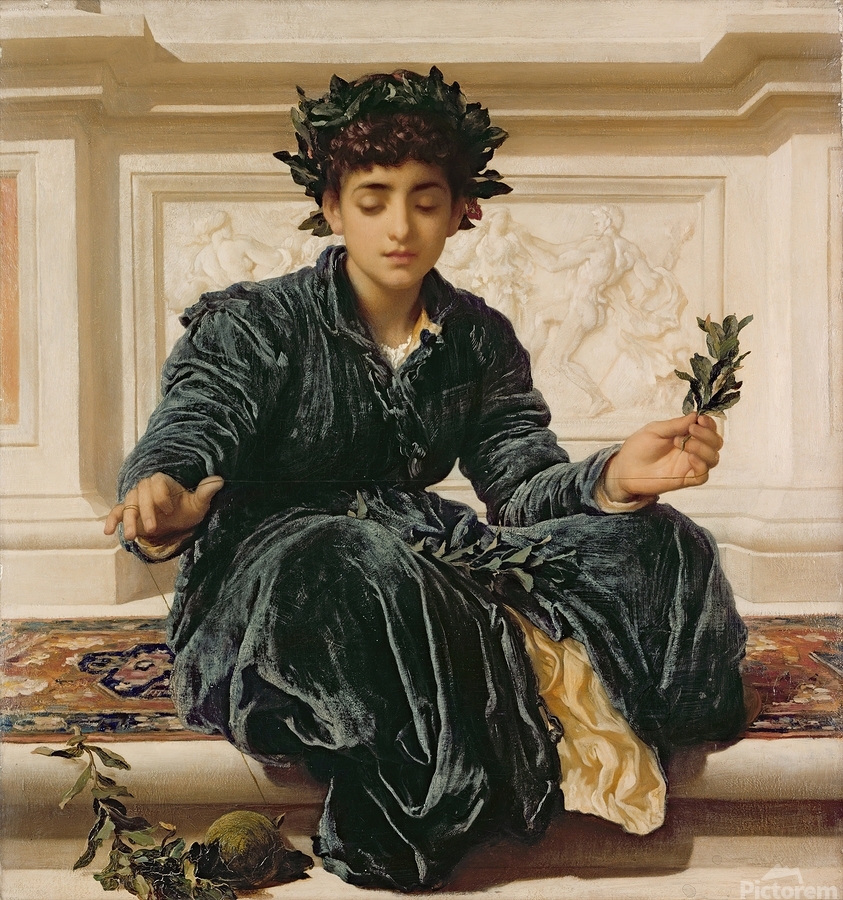Weaving the Wreath [circa 1872] by Frederic Leighton [1830–1896] by ...